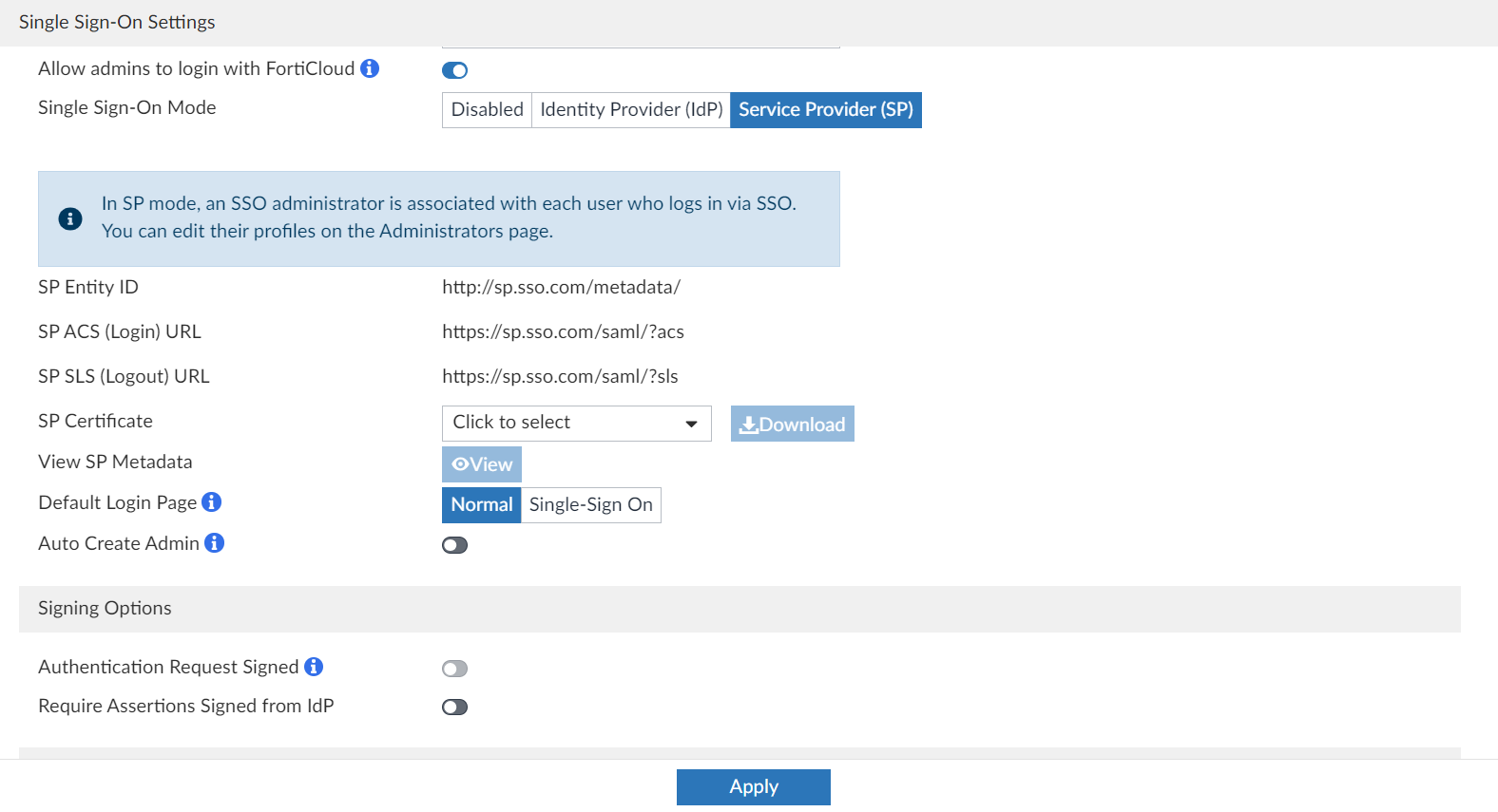 SAML assertions and SAML requests can be now signed to better support third-party IdPs 7.2.3 ...